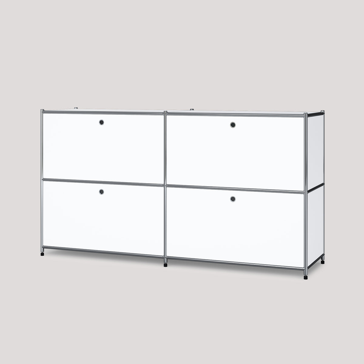 Modular Entryway Cabinet with 4 Doors, 2x2 Haller Modular Metal Storage ...